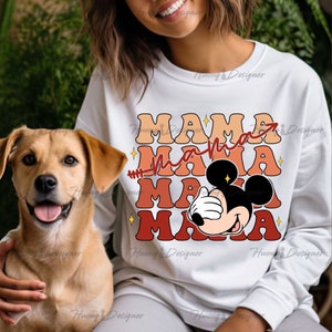 Mama Mouse Png, Happy Mother's Day Png, Mom Mouse Png, Mouse Mama Mini ...