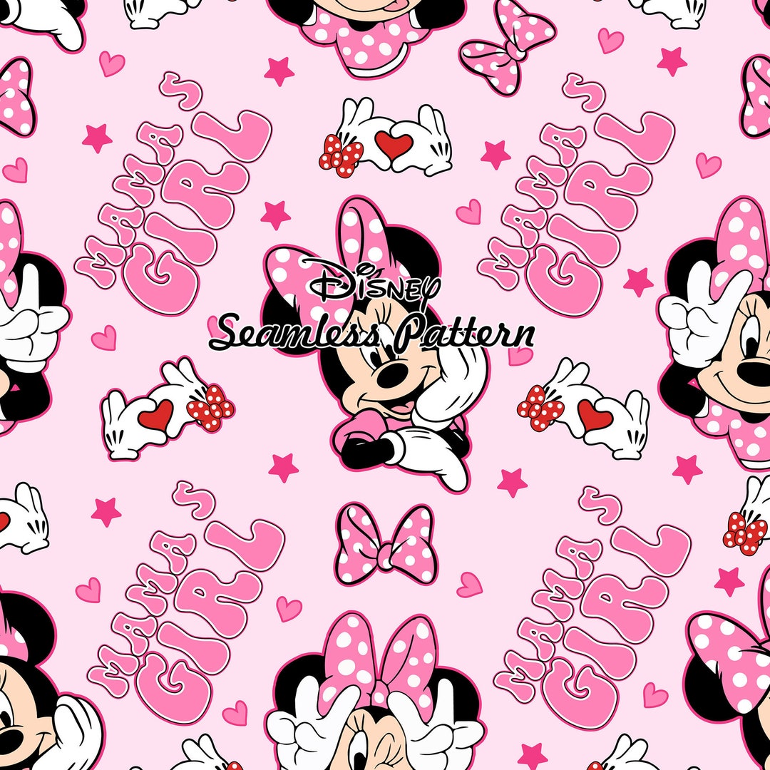 Mama Girl Seamless, Mouse Seamless Pattern, Mother's Day Seamless ...