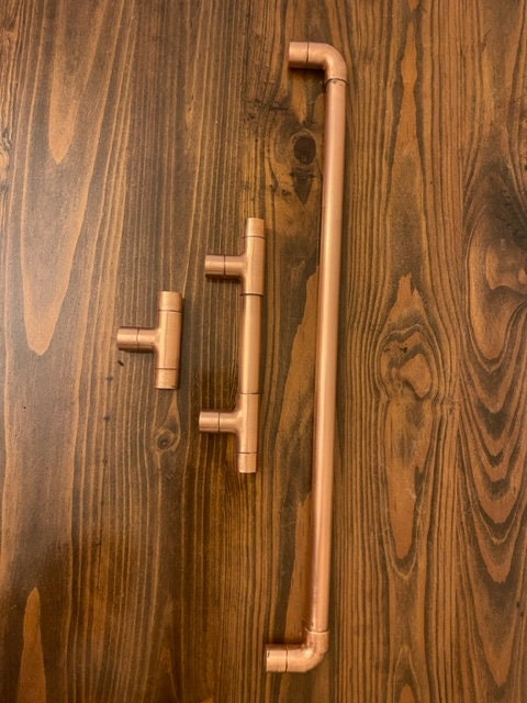 Copper Cabinet Handles - Etsy