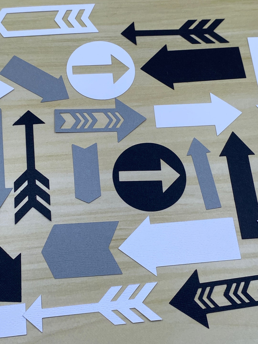 Die Cut Arrows Cardstock Shapes Scrapbooking Craft - Etsy