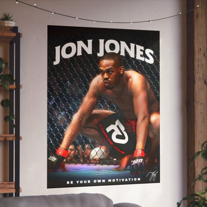Jon Jones Poster, UFC Poster, Poster Ideas, Fighter Poster, Athlete ...