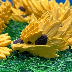 Articulated Sunflower Dragon - 3d Printed Fidget Dragon - Etsy