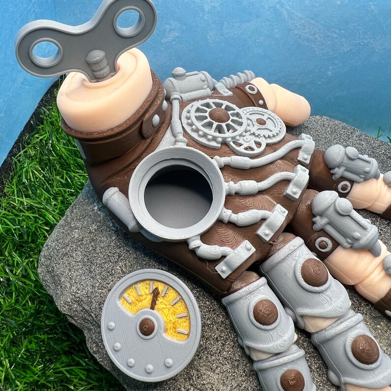Articulated Steampunk Hand - 3d Printed Flexi Hand, Steampunk - Etsy