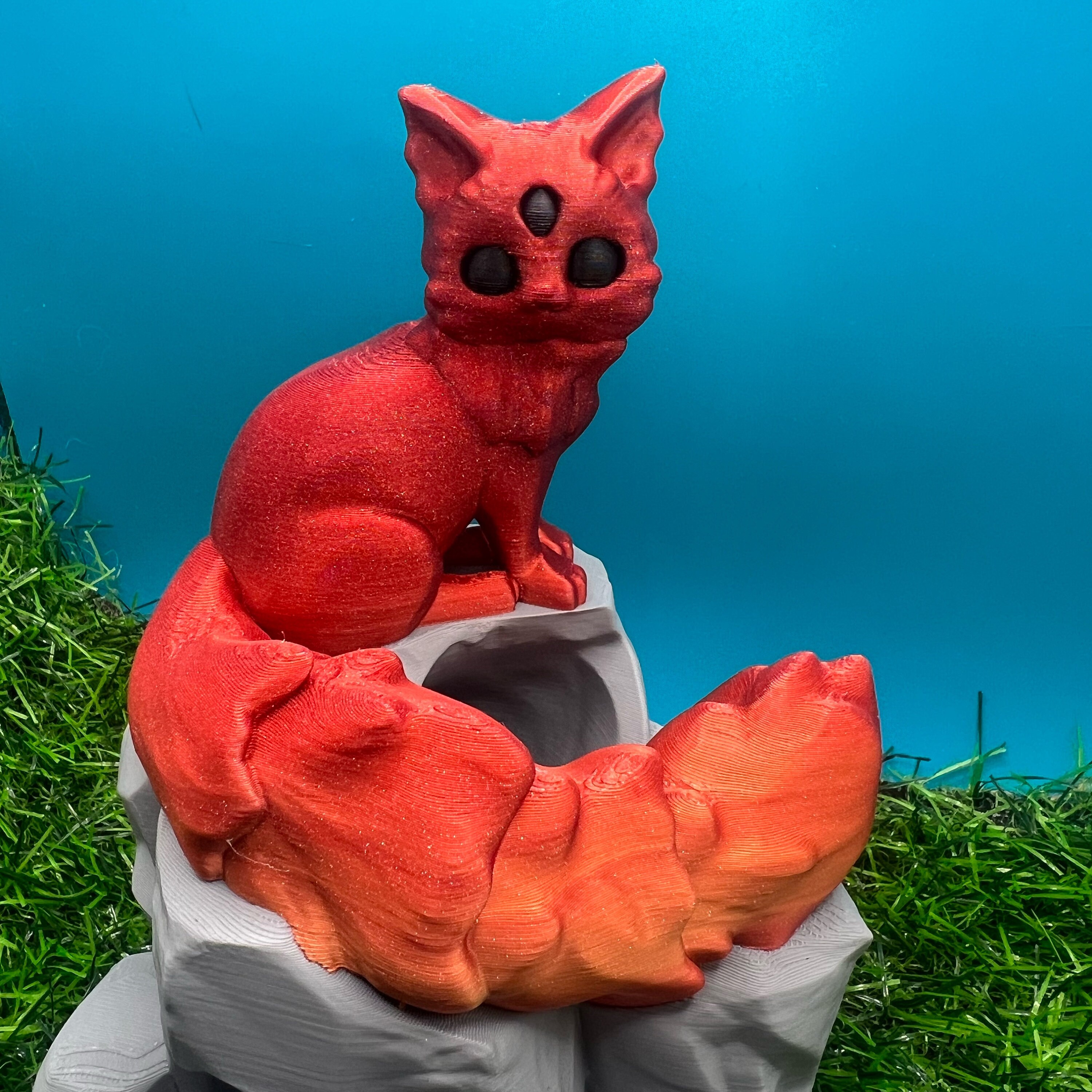 Arcadia Dice Tower 3d Printed Dice Tower With Fox/cat - Etsy