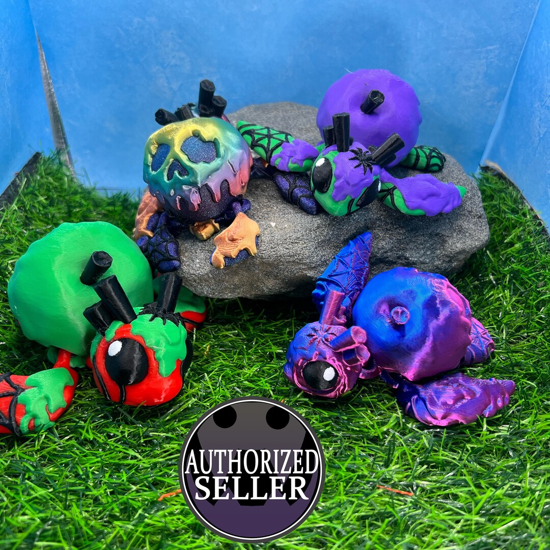 Poison Appleurtle - 3d Printed Articulated Poison Apple Turtle - Etsy