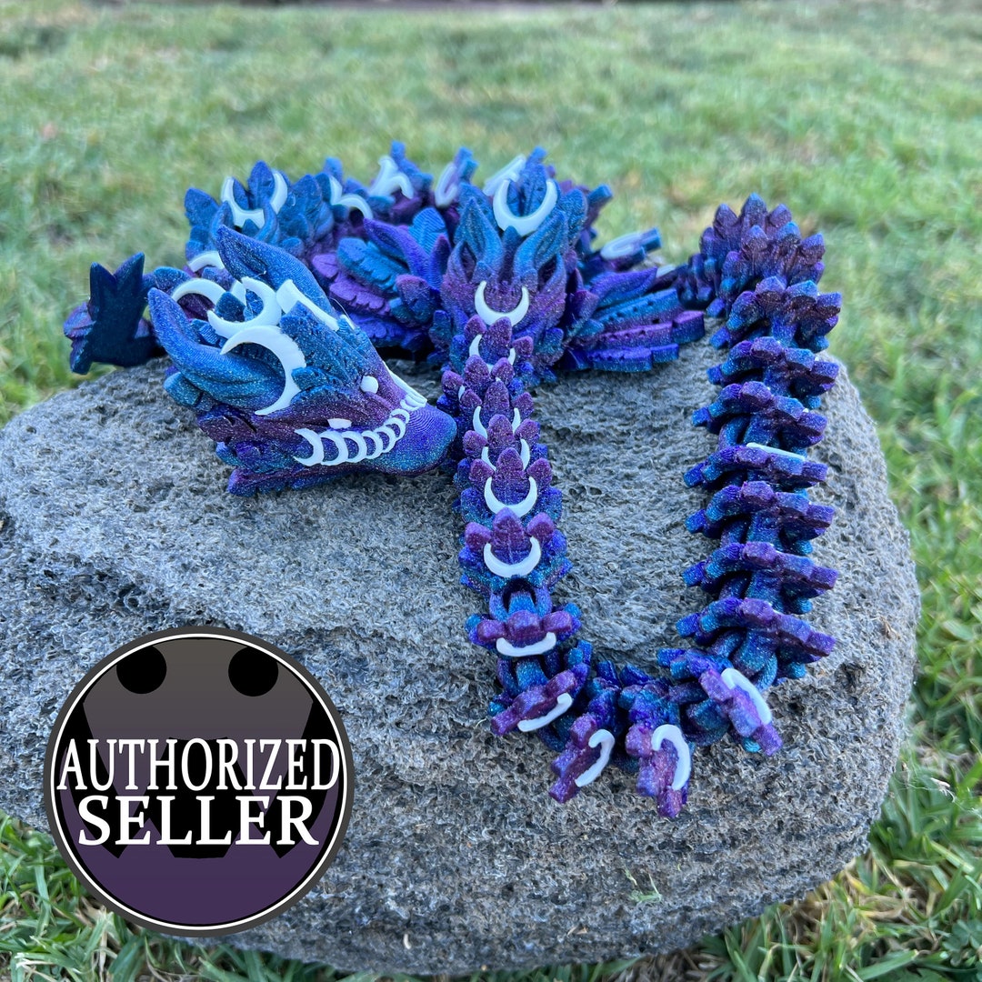 Articulated Lunar Dragon - 3d Printed Dragon - Flexi - Etsy