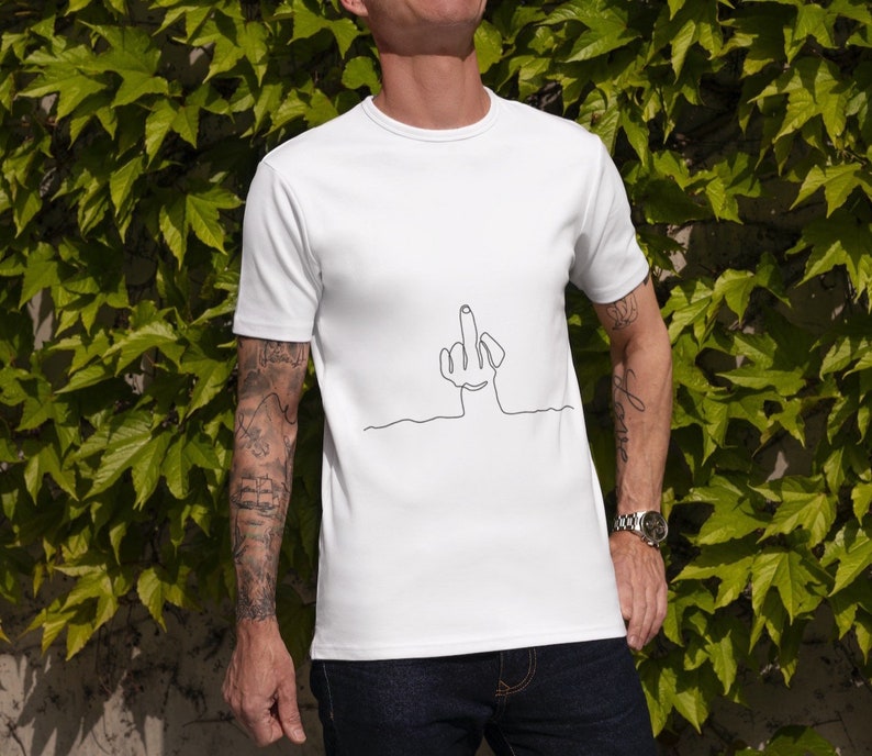 Middle Finger Line Art Printable Digital Instant Download SVG, PNG, JPG ...