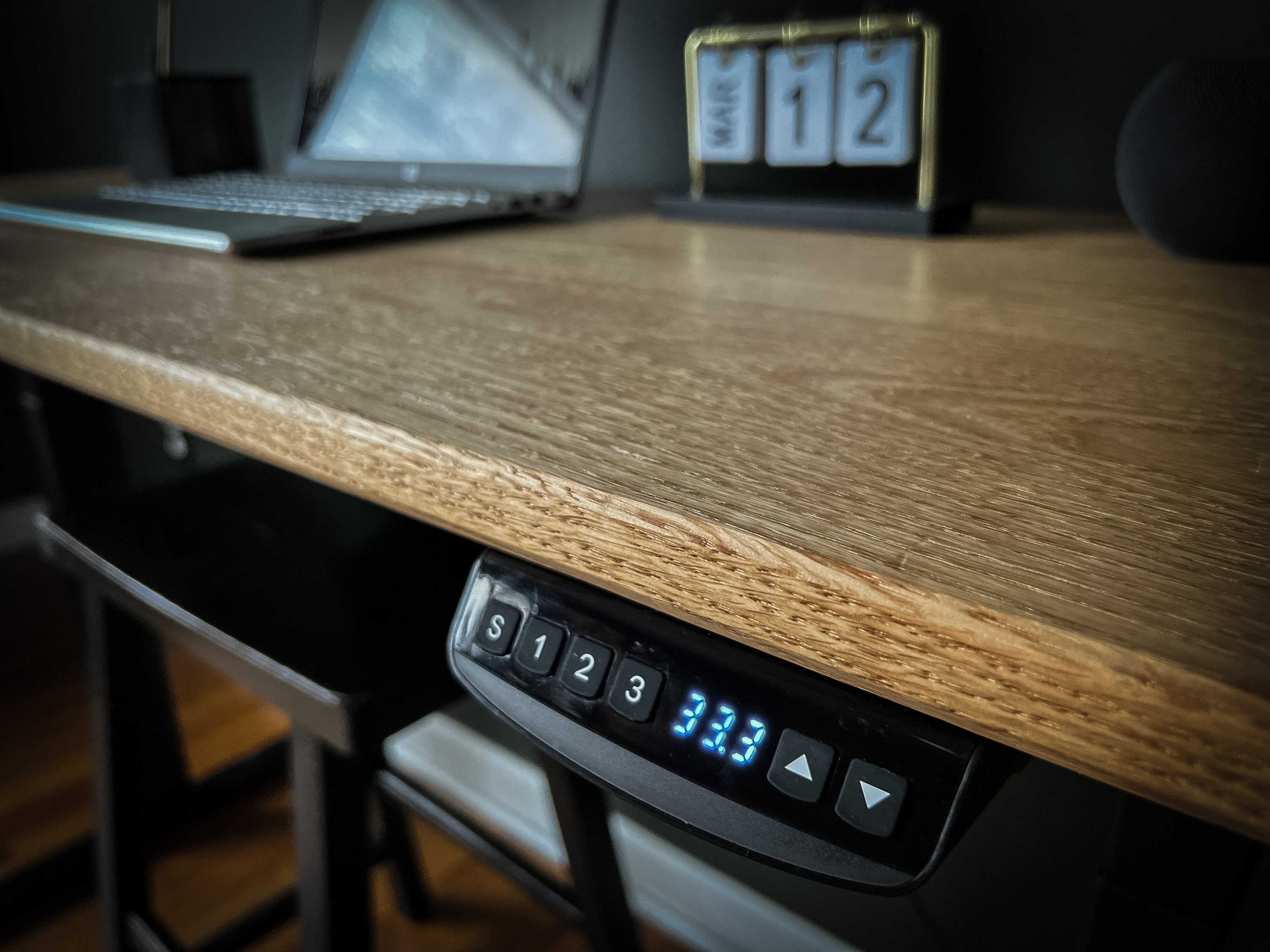 Height Adjustable Office Desk / Custom Wood Desk / Gift for Him / Gift ...