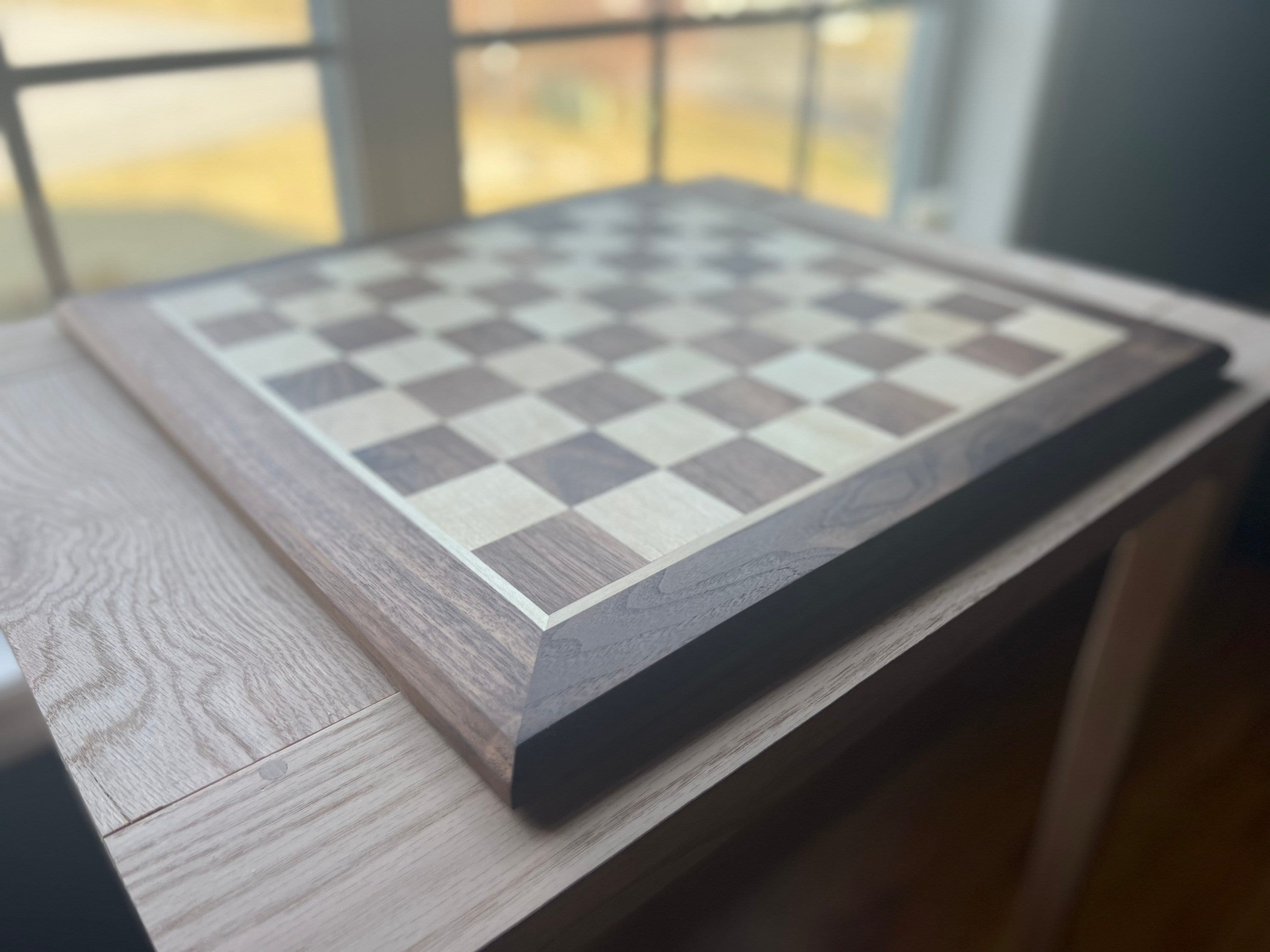 Walnut Chess Board, Handmade Checker Board, Heirloom Chess Board ...