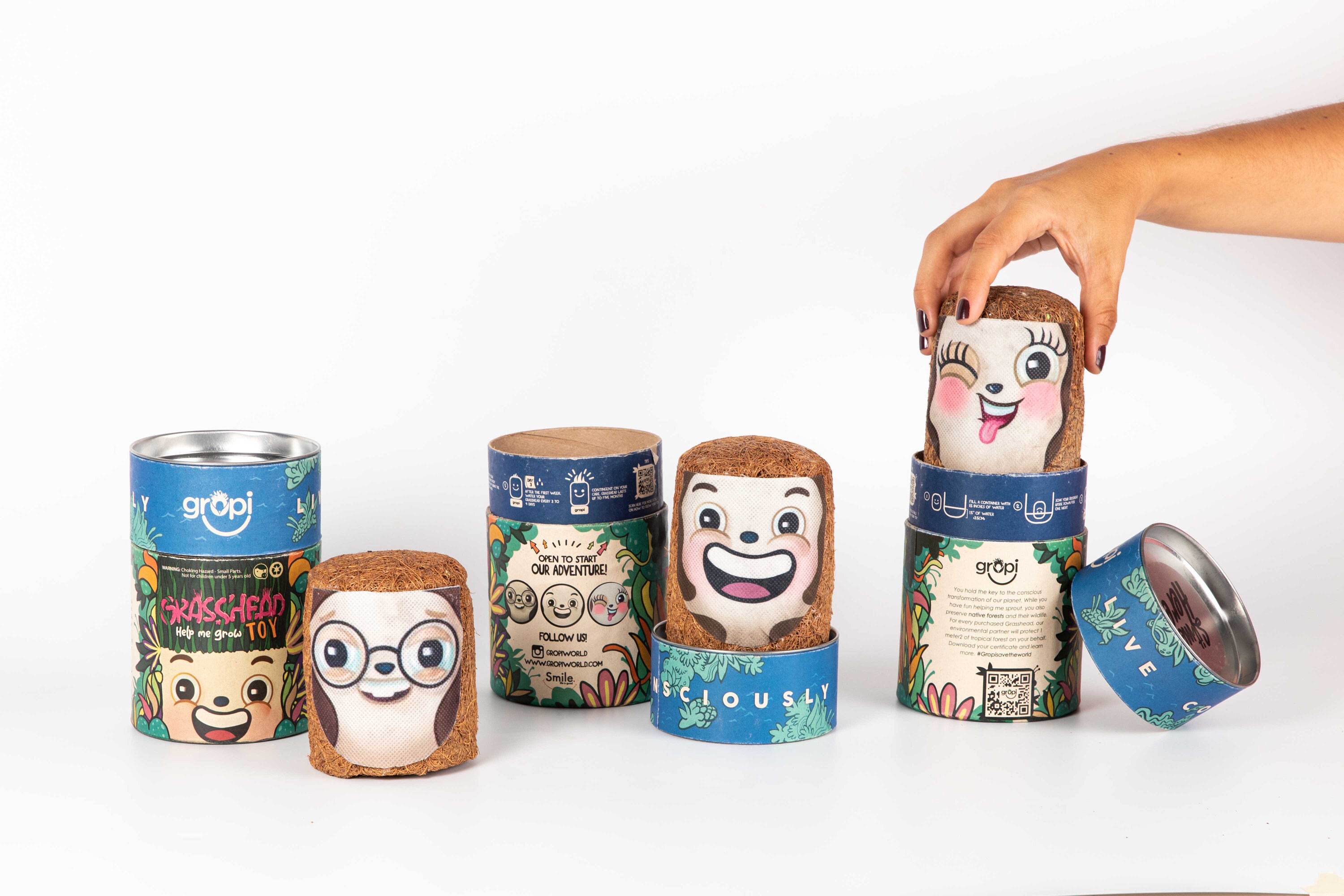 Meet Candy Grass Head Toy Grow, Fun, and Protect the Tropical ...