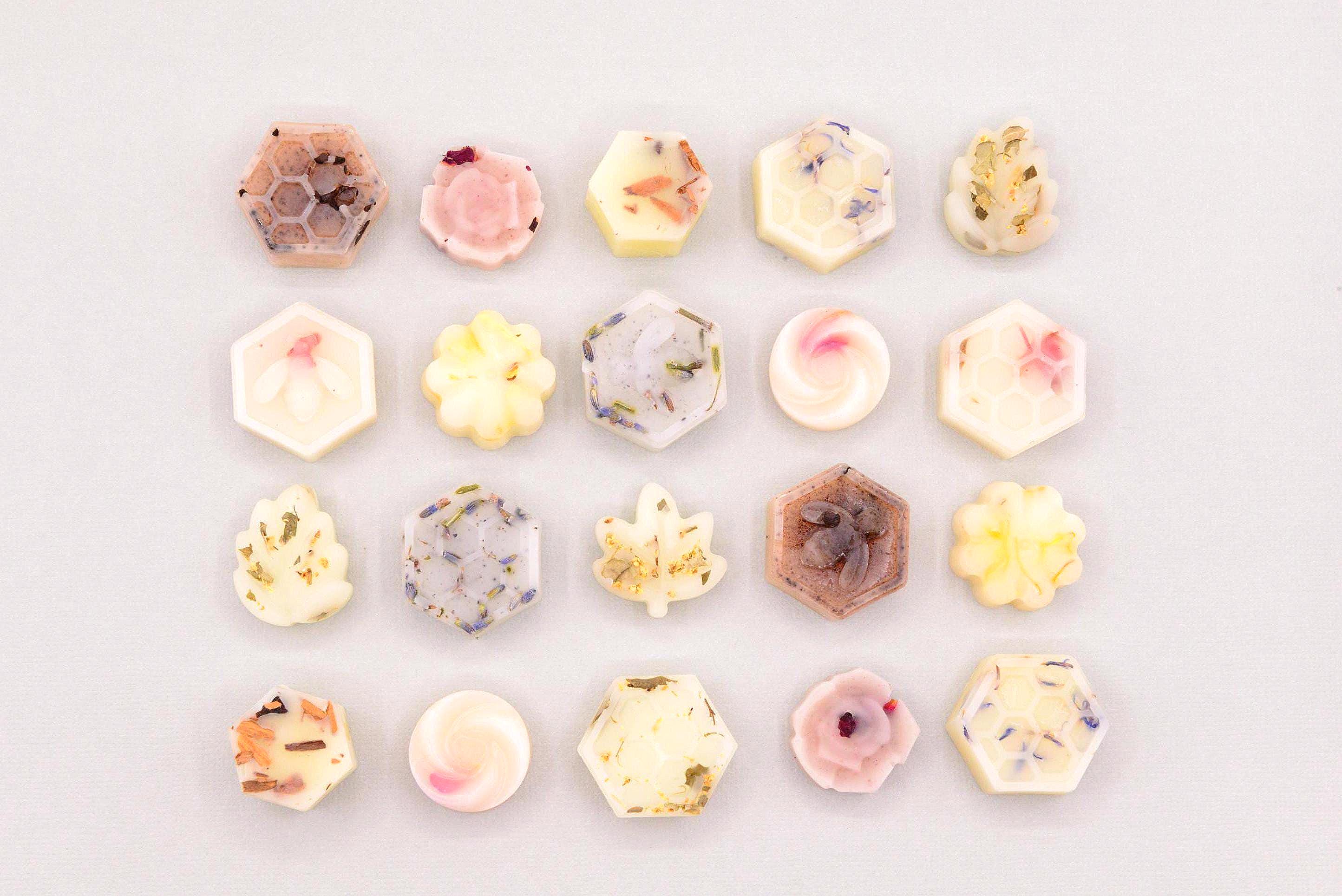 Organic Beeswax Melts Sample Box: Essential Oil Aromatherapy Tarts - Etsy