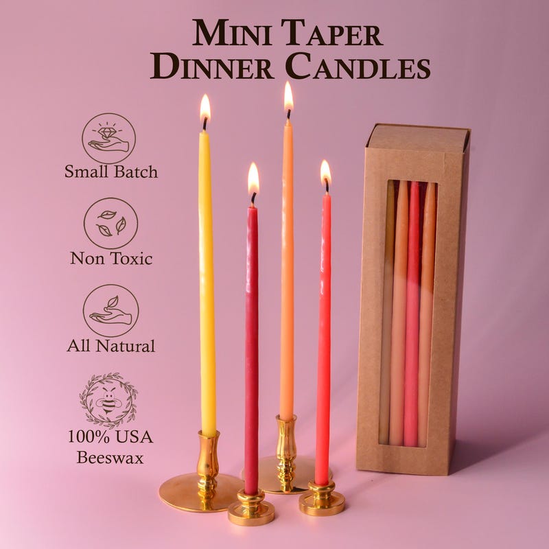 Yellow Dinner Candle Holder - Etsy