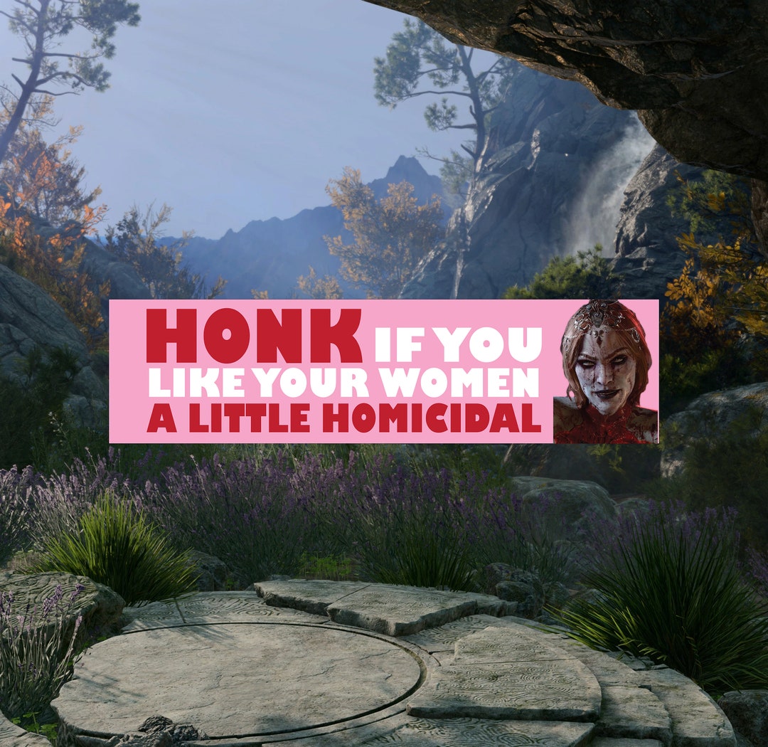 Orin the Red Bhaal Bumper Sticker Bg3 Meme Sticker Car Decal Funny Meme ...