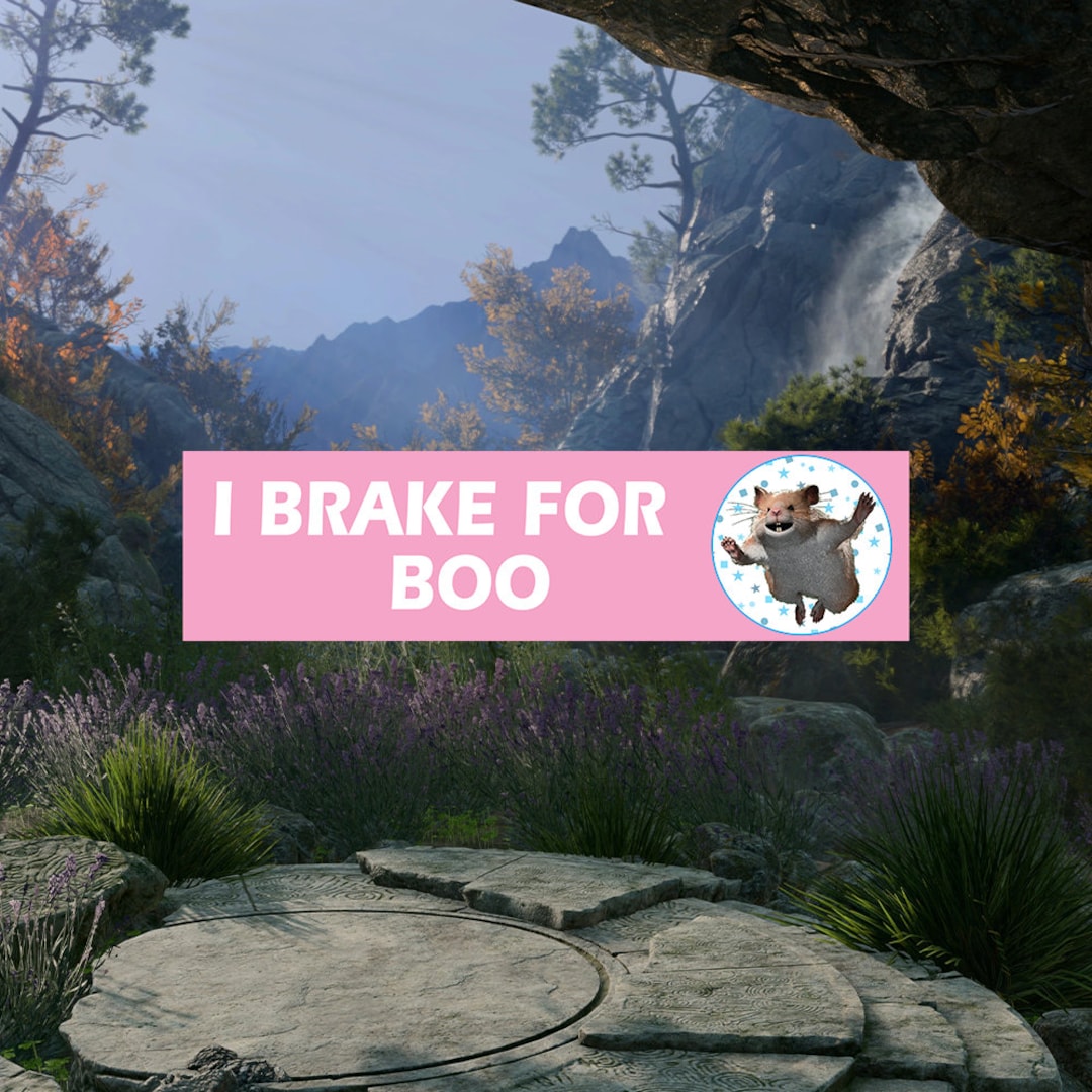 I Brake for Boo Baldur's Gate 3 | Bumper Sticker | Bg3 Meme Sticker ...