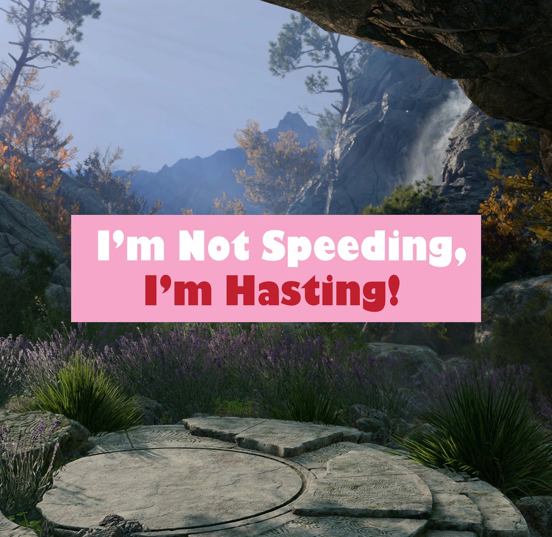 Haste Bumper Sticker Bg3 Meme Sticker Car Decal Funny Meme Dnd Gift - Etsy