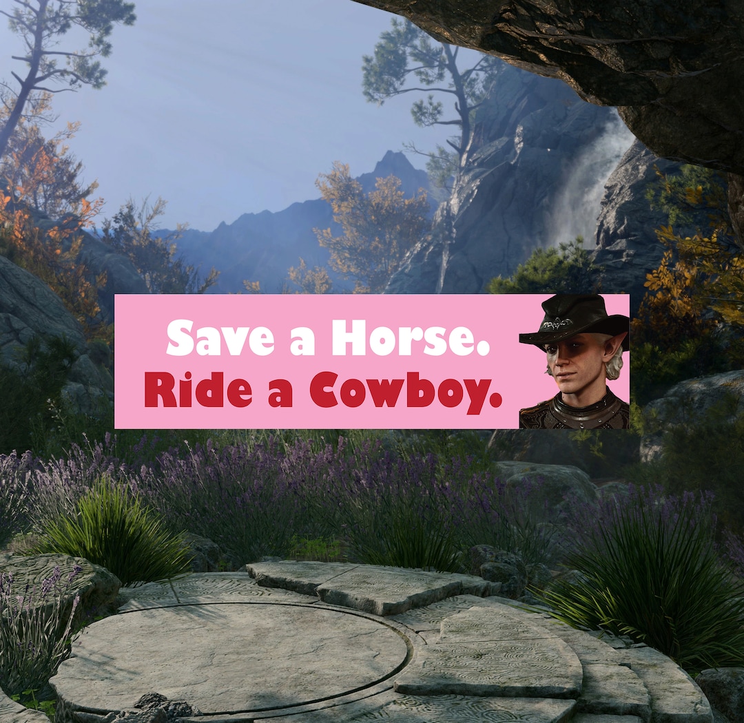 Astarion 3 Bumper Sticker Bg3 Meme Sticker Car Decal Funny Meme Dnd ...