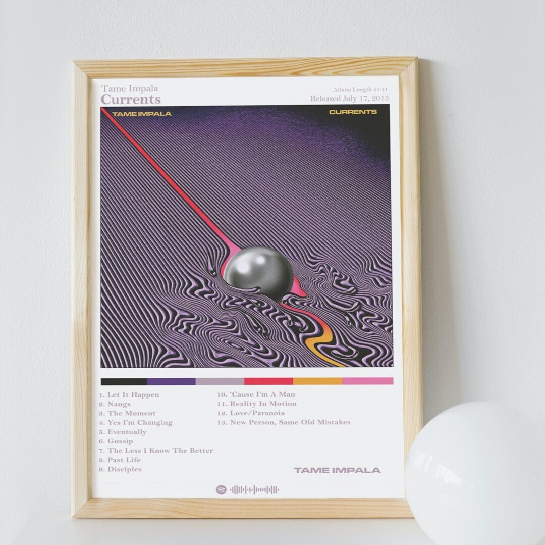 Tame Impala Currents Album Poster Print Gift for Her Gift for Him - Etsy