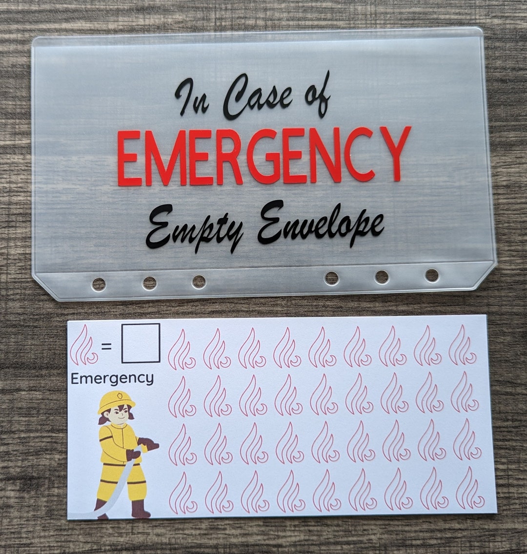 Emergency Savings Envelope - Etsy