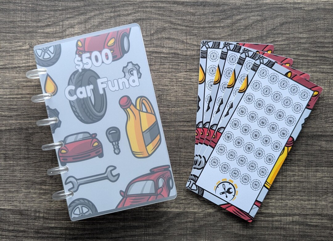 500 Car Fund Savings Book - Etsy