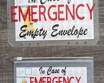 Emergency Fund Savings Challenge Tracker and Envelope A6 Savings ...