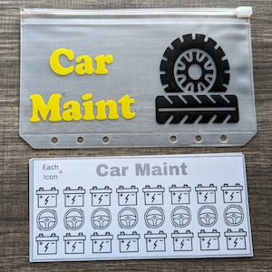 Car Maintenance Envelope - Etsy