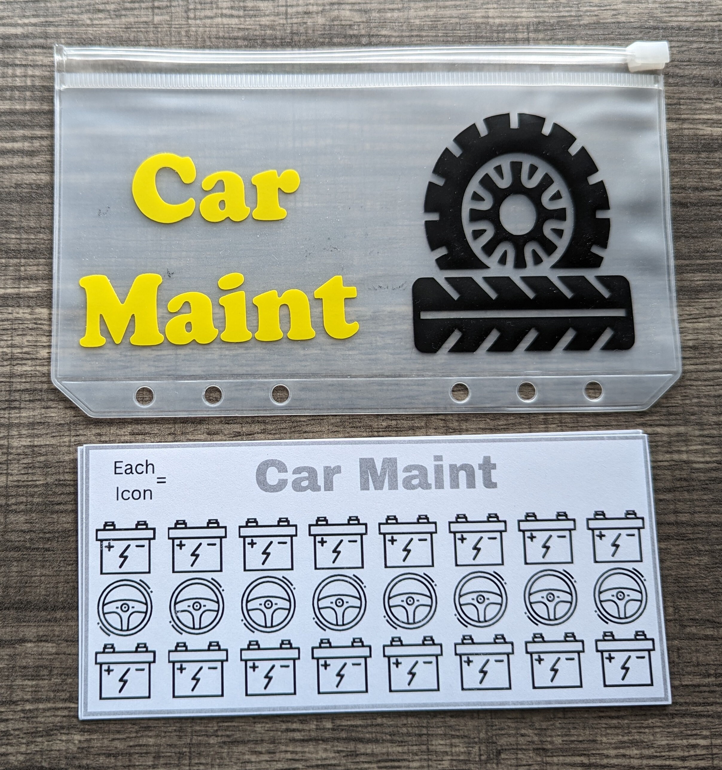 Car Maintenance Envelope - Etsy