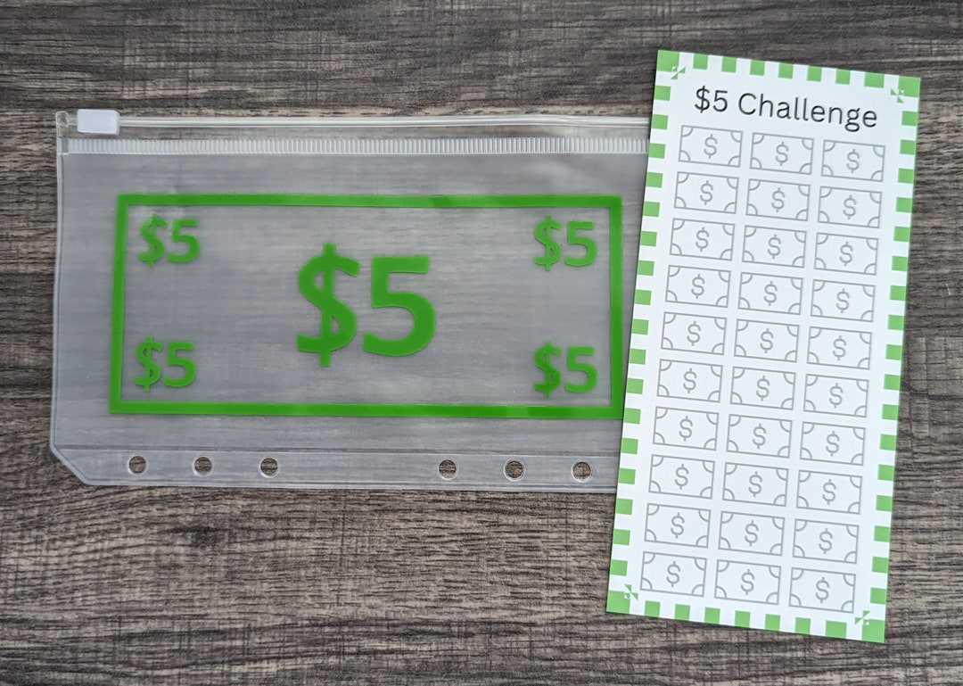 5 Dollar Savings Challenge Envelope - Etsy