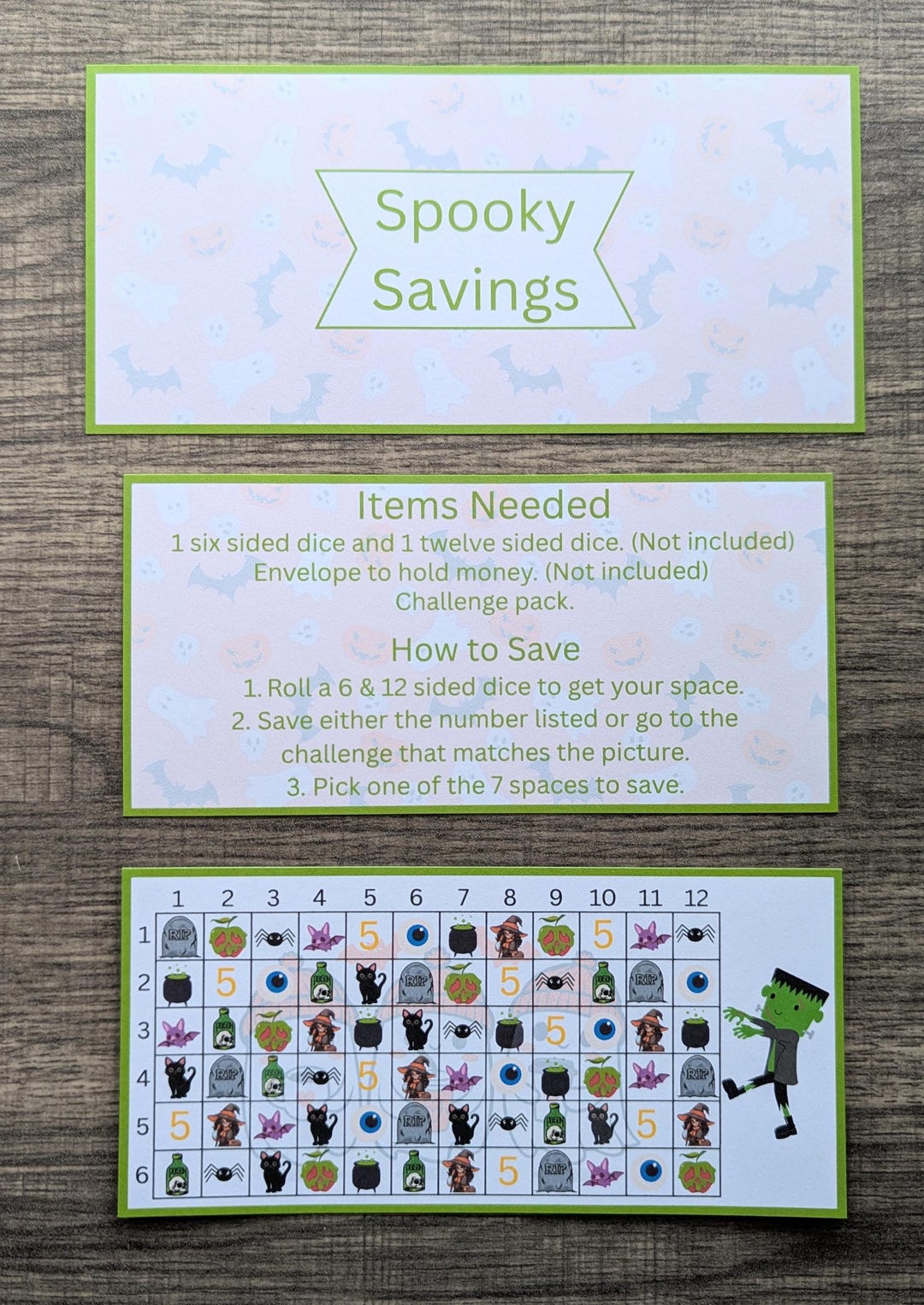 Spooky Dice Savings - Etsy