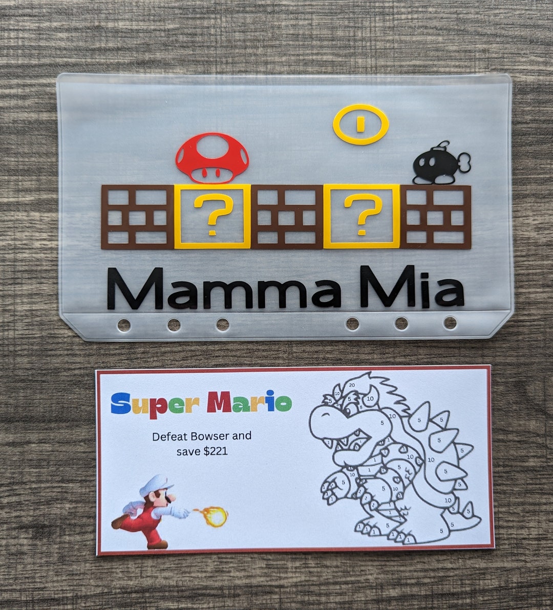 Mario Savings Challenge Envelope - Etsy