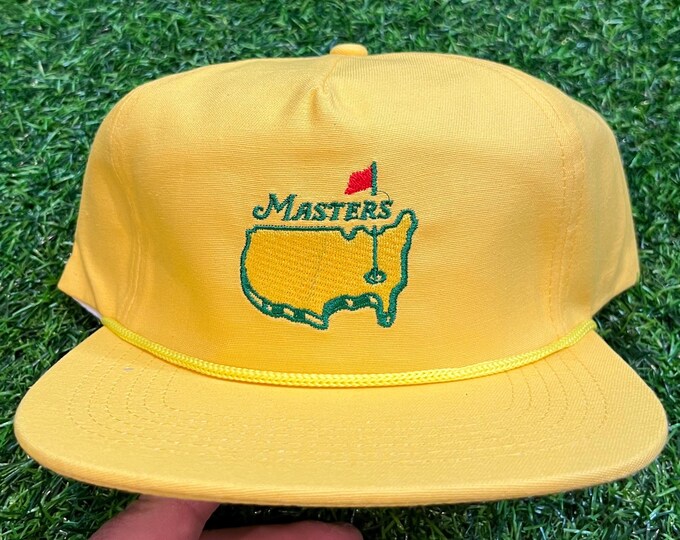 NEW Masters Augusta Yellow Rope Golf Hat - Etsy