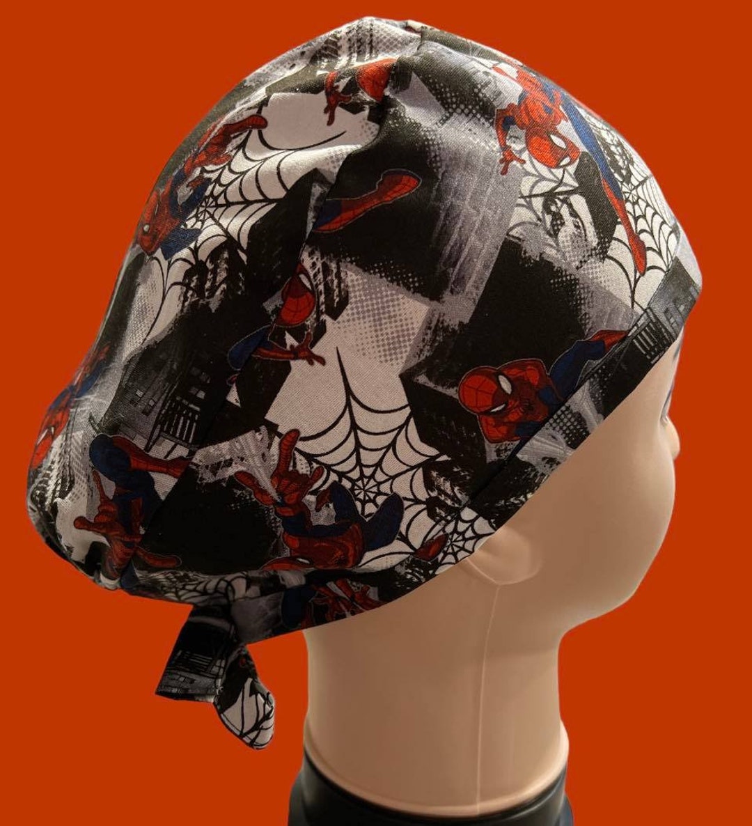 Scrub Cap for Men / Unisex With Spiderman Print. Great Gift for Surgeon ...