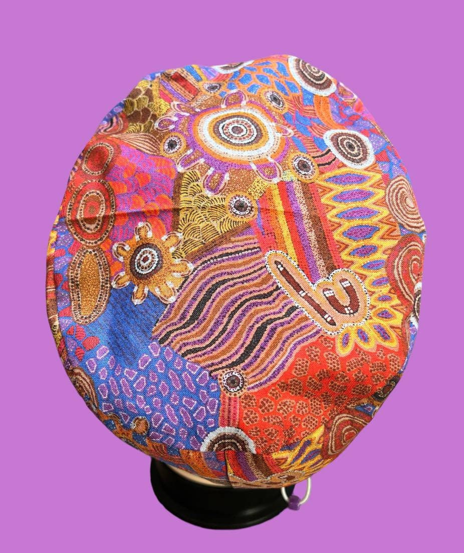 NAIDOC Indigenous Australian Scrub Hat. Desert Dreaming. First Nations ...
