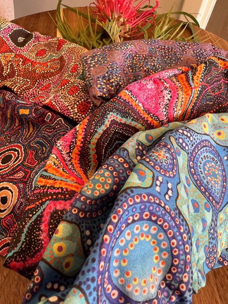 NAIDOC Indigenous Australian Scrub Hat. Goanna Dreaming. First Nations ...