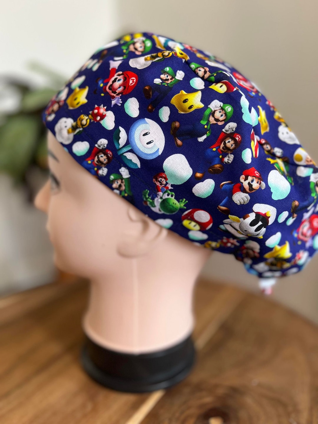 Mario Character Theme Scrub Cap - Unique Gift for Surgeon, Nurse ...