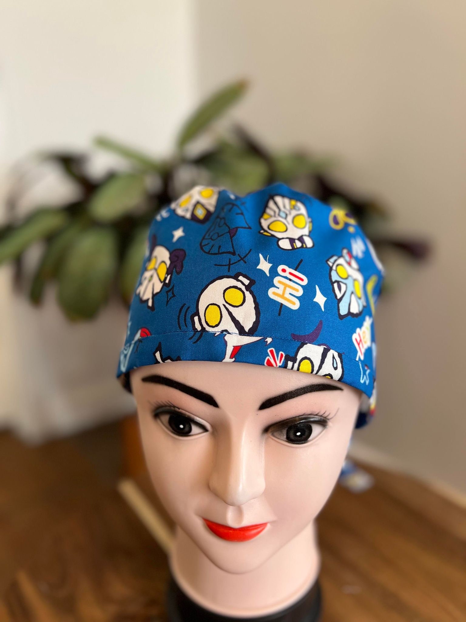 Anime Theme Scrub Cap With Ultraman Print - Limited Edition. Unique ...