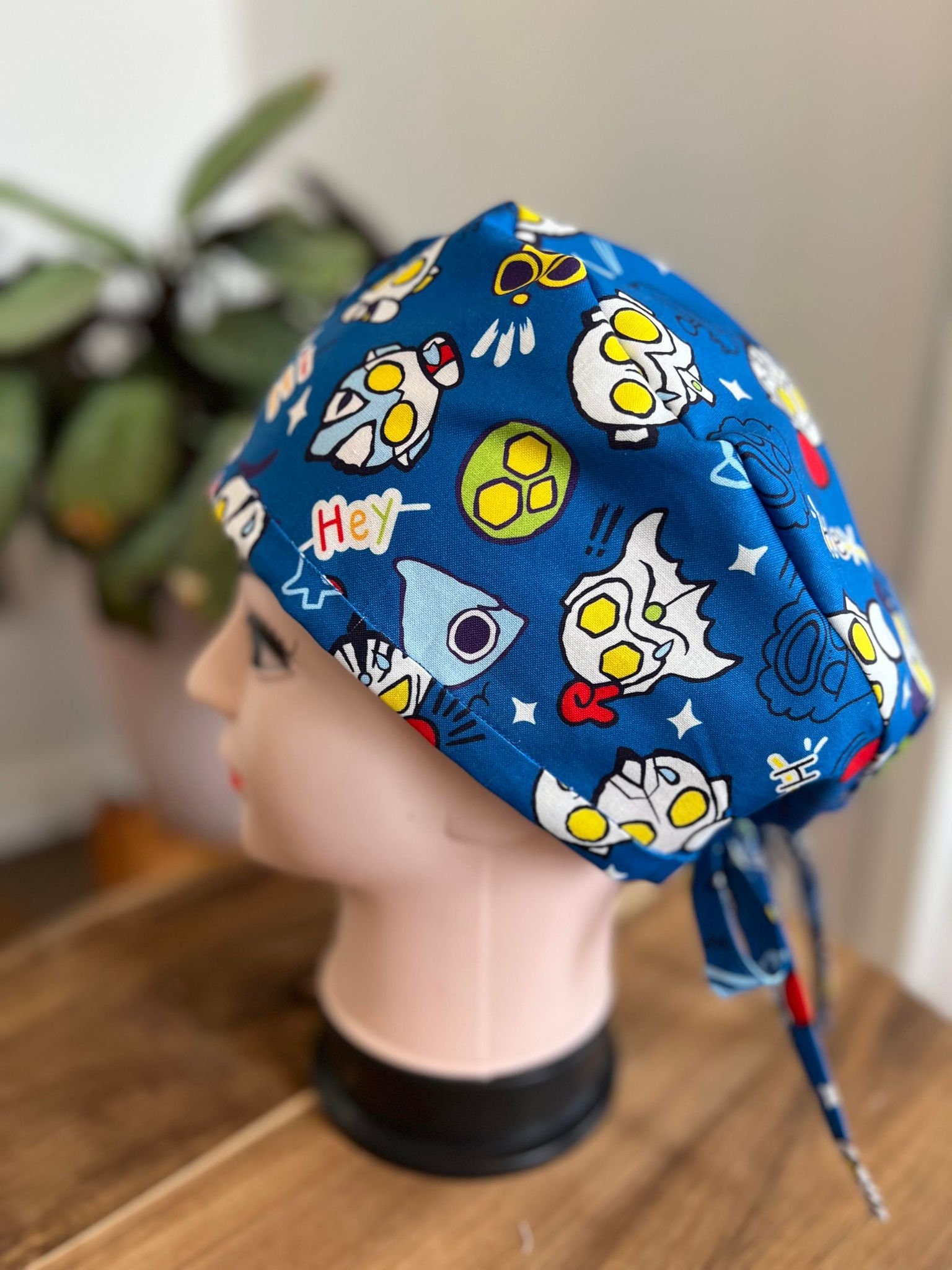 Anime Theme Scrub Cap With Ultraman Print - Limited Edition. Unique ...