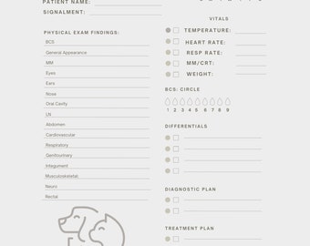 Veterinary SOAP Template; Easy Download. Digital SOAP. Vetmed Record ...