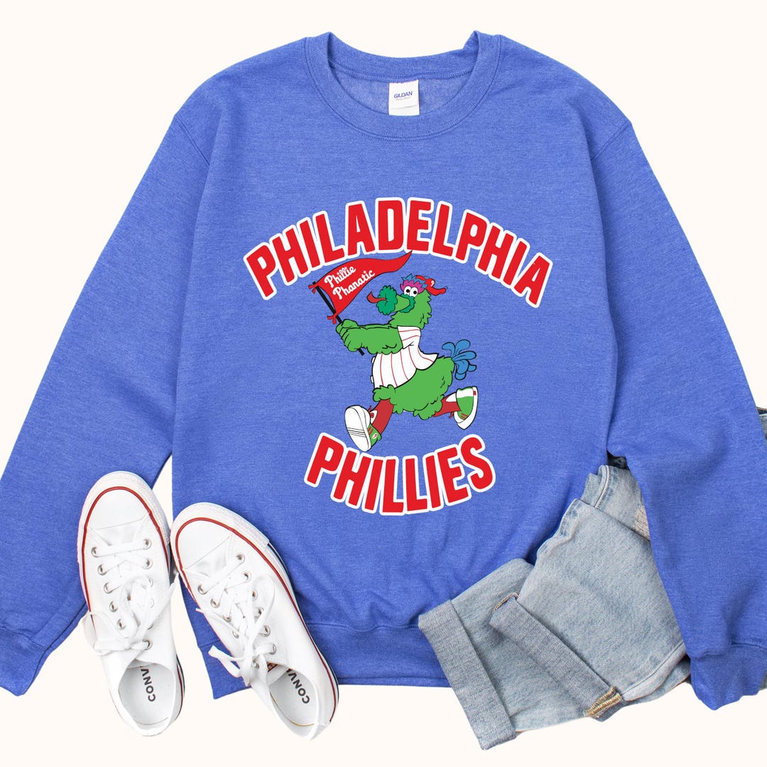 Vintage-inspired Philadelphia Phils Sweatshirt| Phillie Phanatic ...
