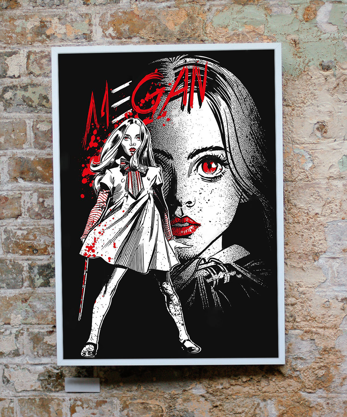 M3gan Poster, Megan Movie 2023 Poster, Megan Dance Print Art