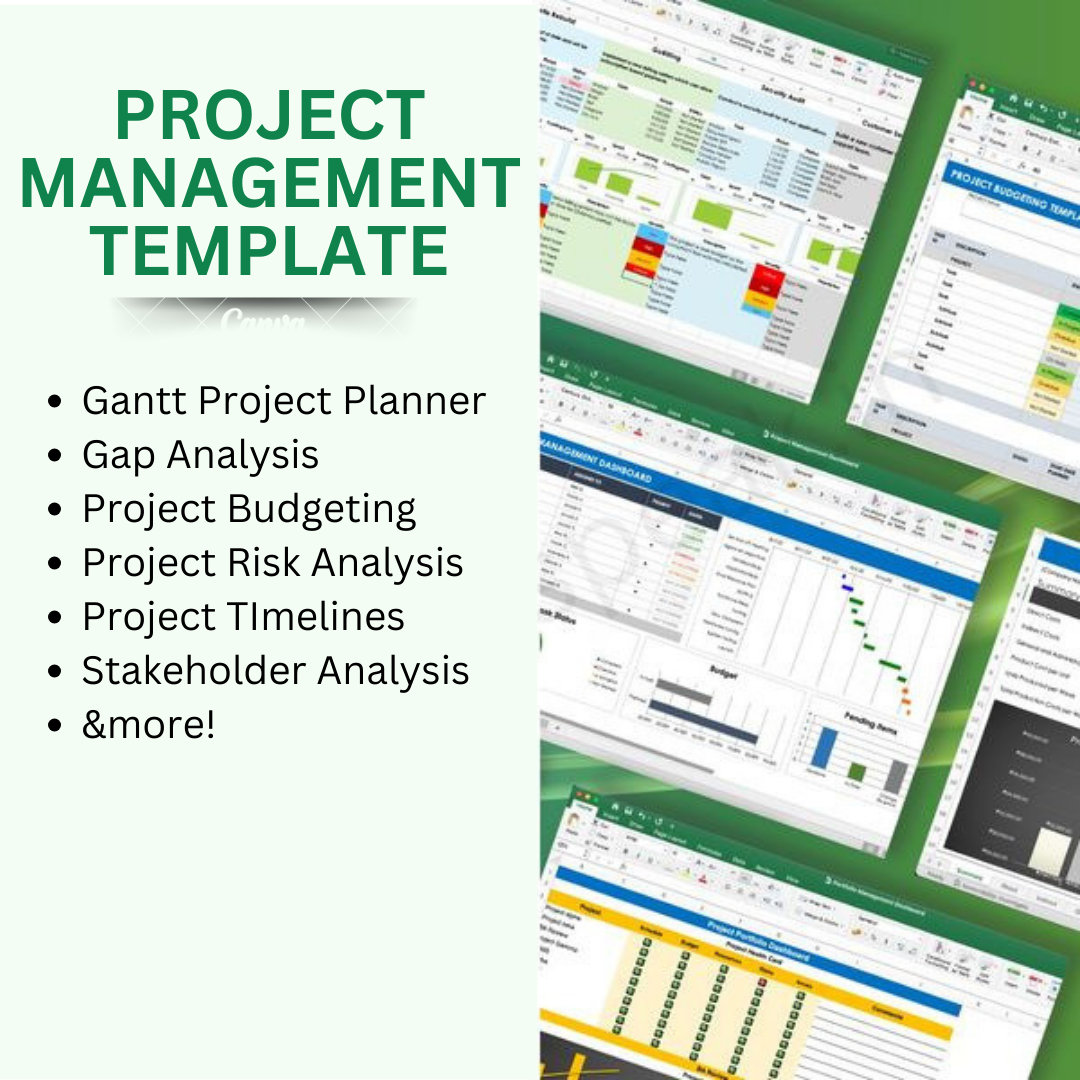 Excel Template for Project Management Excel for Sales Templates Charts ...