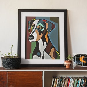 Dog Art in the Style of Picasso | Digital Download | Abstract Poster ...