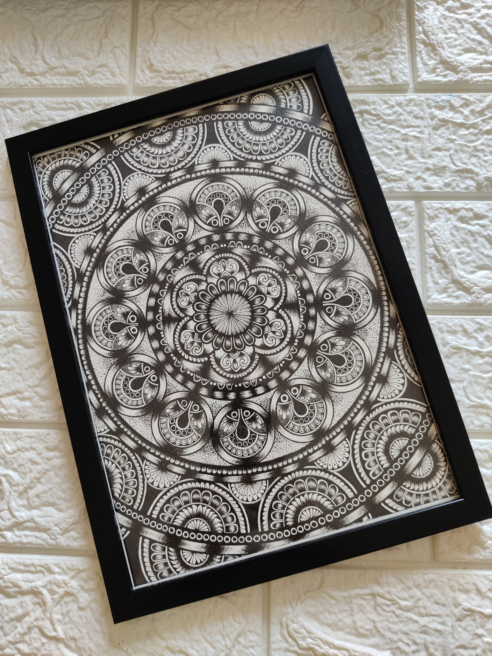 Handmade A4 Size Mandala Art - Etsy