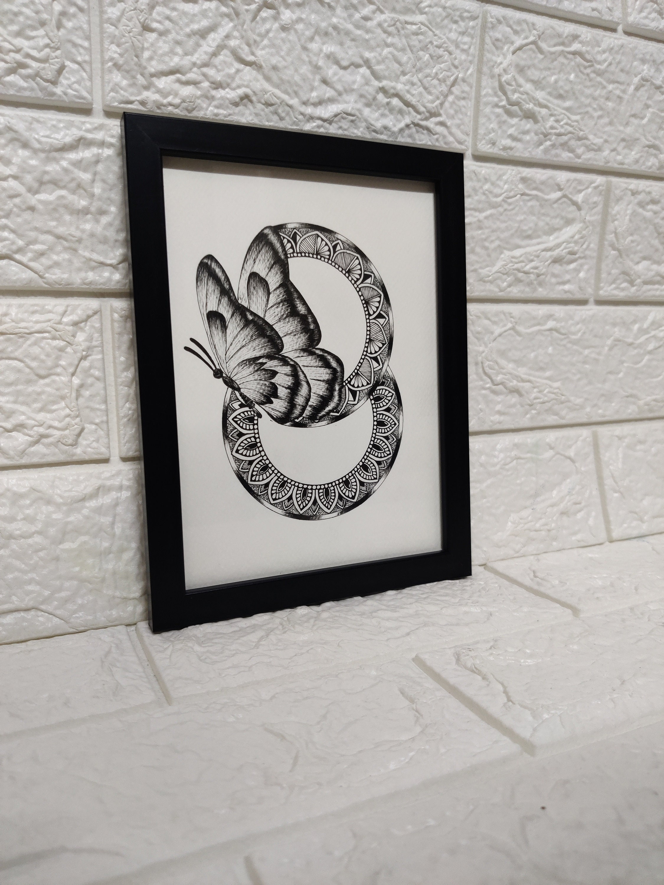 Handmade Mandala Art A5 Size - Etsy