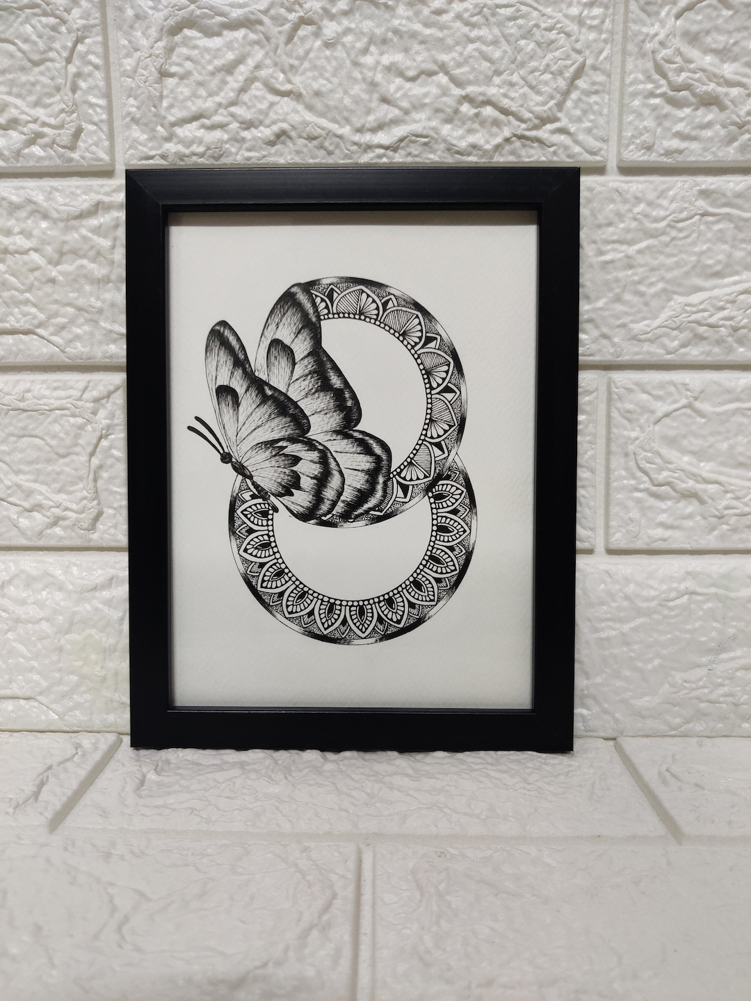 Handmade Mandala Art A5 Size - Etsy