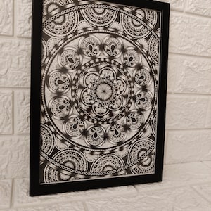 Handmade A4 Size Mandala Art - Etsy