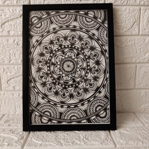 Handmade A4 Size Mandala Art - Etsy