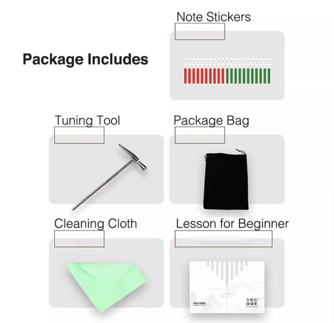 Kalimba Thumb Piano Musical Instrument. 17 Key Instrument With Ocean ...