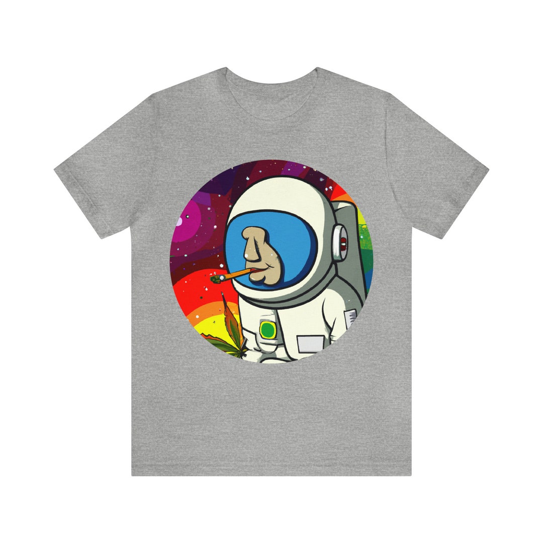 Cartoon Spaceman Tshirt Weed Shirt Unisex Tshirt Stoner Shirt 420 Shirt ...