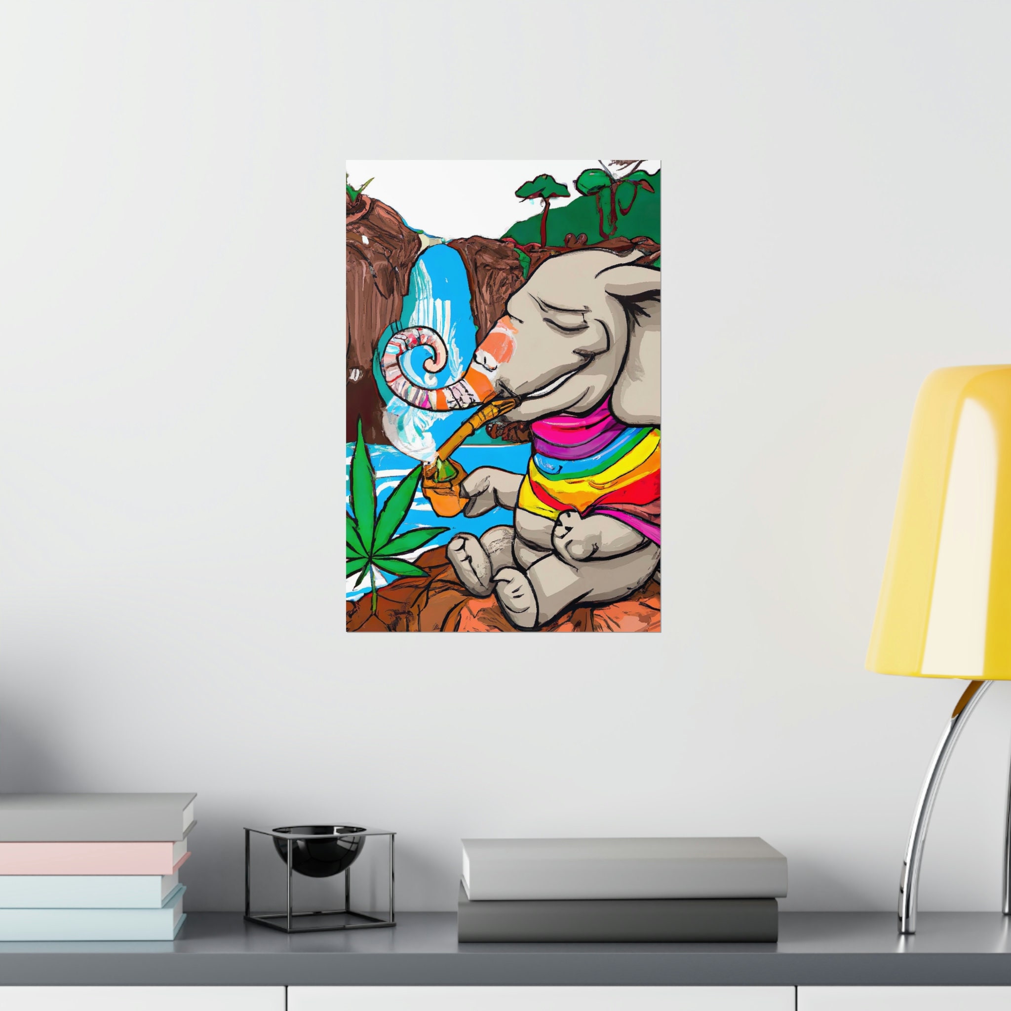 Elephant Poster Animal Poster Animal Lover Gift Stoner Decor ...