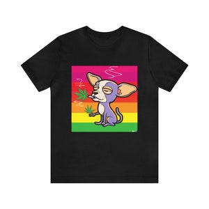 Cartoon Chihuahua Smoking Cannabis Tshirt Animal Shirt - Etsy
